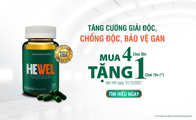 Viên uống HEWEL tăng cường giải độc, chống độc, bảo vệ gan - Hewel